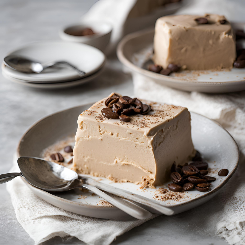 Coffee Semifreddo Recipe {With Crunchy Pralines and Espresso Beans}