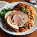 Stuffed Turkey Breast Recipe (Served Along with Dirty Rice)