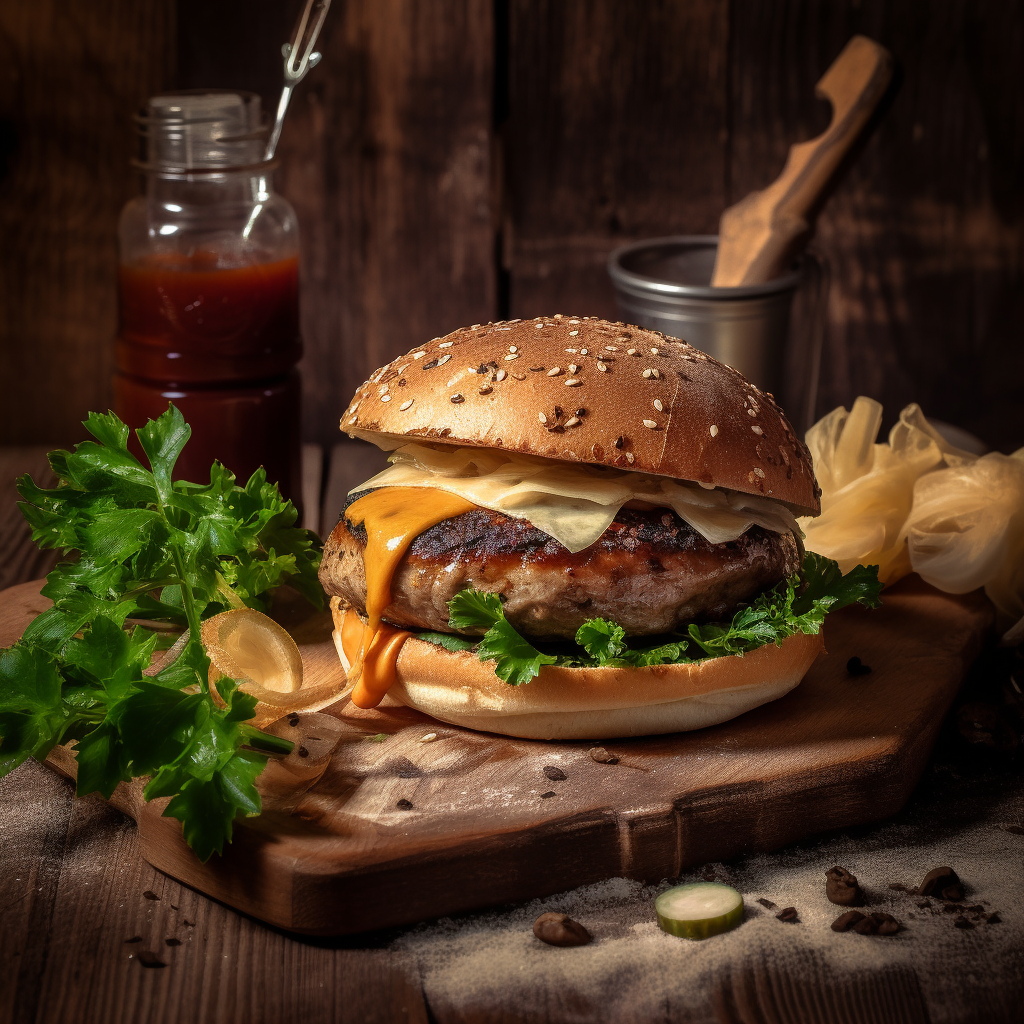 Bratwurst Burger Recipe (German-Style Bratwurst Burger)