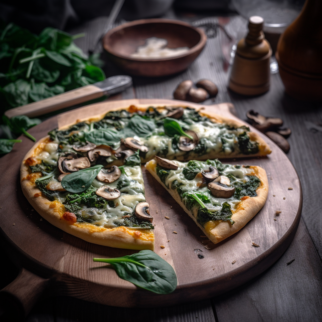 Mushroom Spinach Pizza Recipe (Savory Symphony)