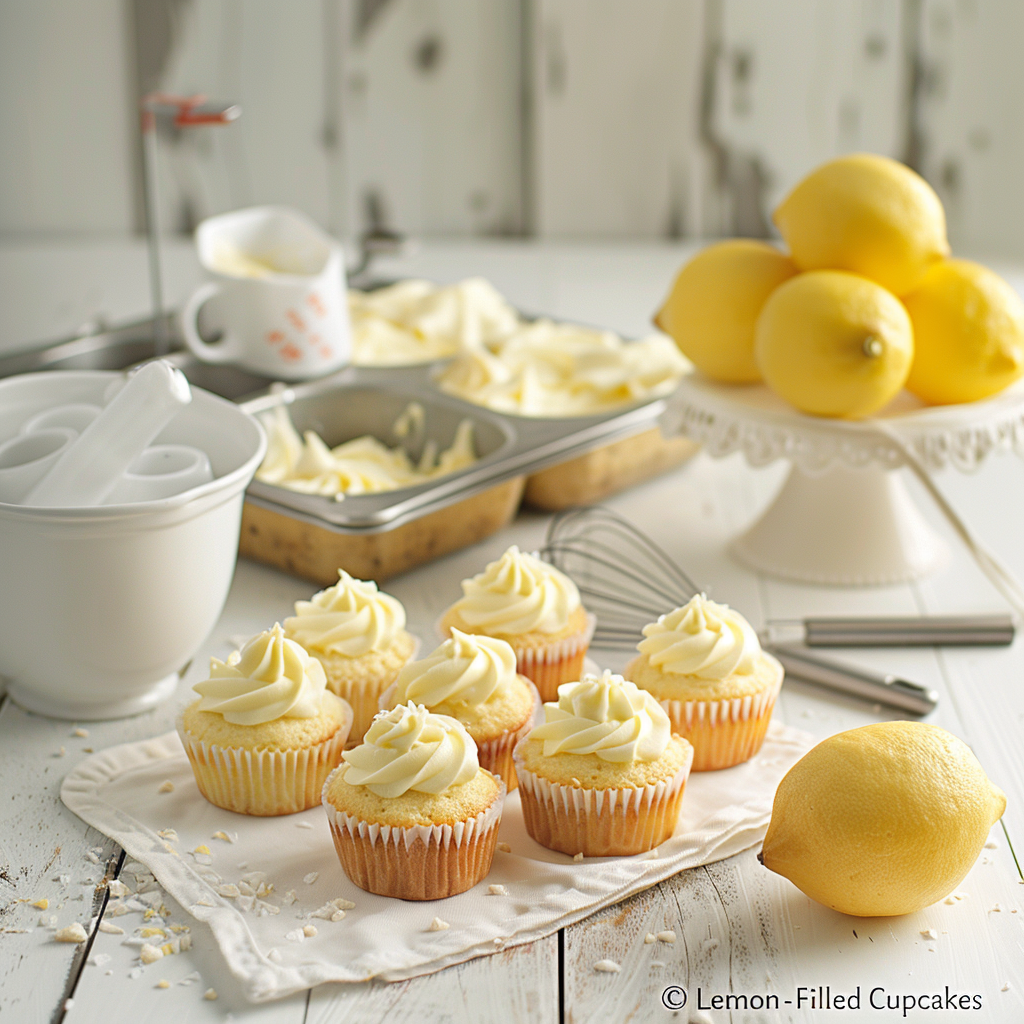 Lemon-Filled Cupcakes Recipe: Tangy Delights Await!