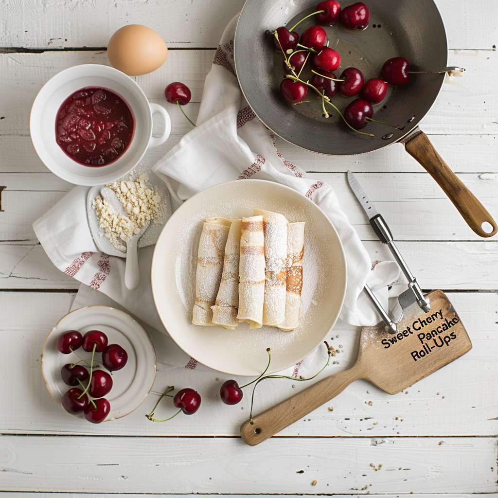 Sweet Cherry Pancake Roll-Ups Recipe: A Delicious Twist on Breakfast!