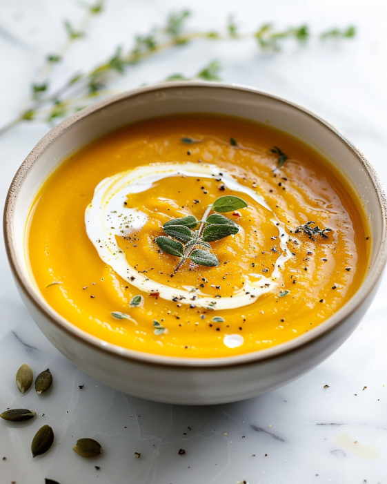 Cozy, Creamy Roasted Butternut Squash Soup Recipe